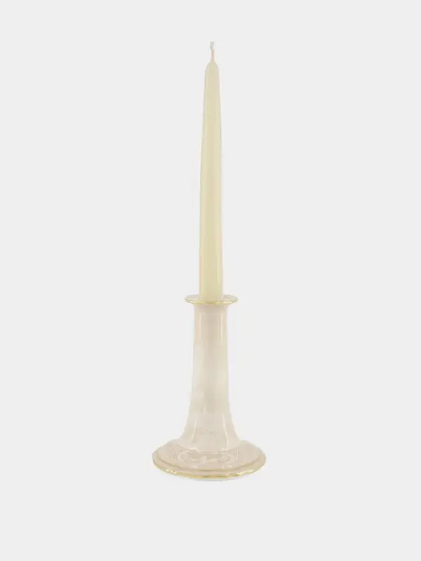 GINORI 1735 Oriente Italiano Porcelain Candle Holder - Beige