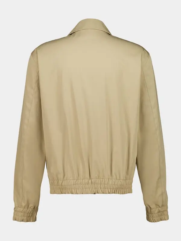 Balmain Cotton Canvas Bomber Jacket - Beige