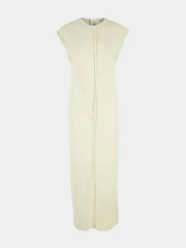 AMI Paris Raw Edge Details Long Dress - Cream