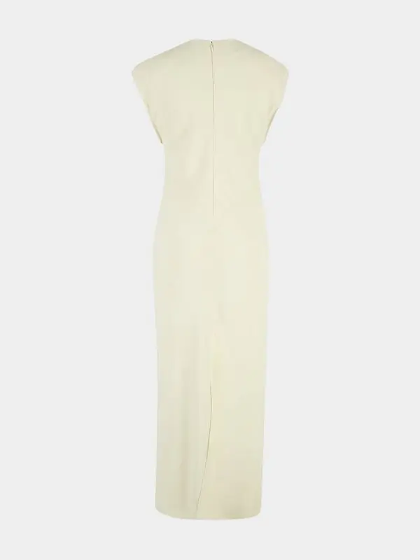 AMI Paris Raw Edge Details Long Dress