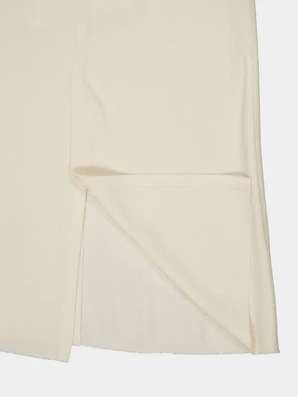 AMI Paris Raw Edge Details Long Dress