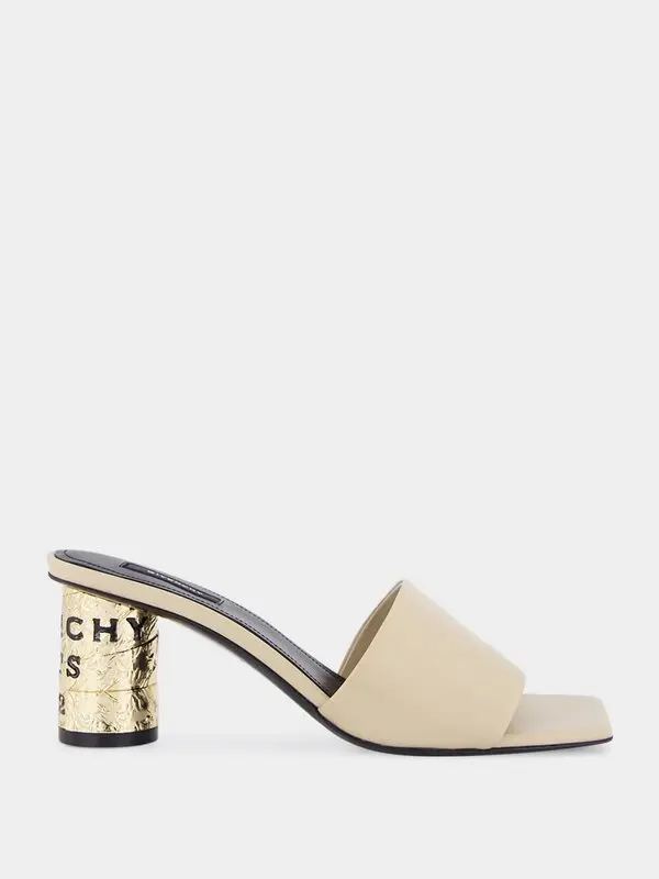 Givenchy Tape Heeled Mules - Beige