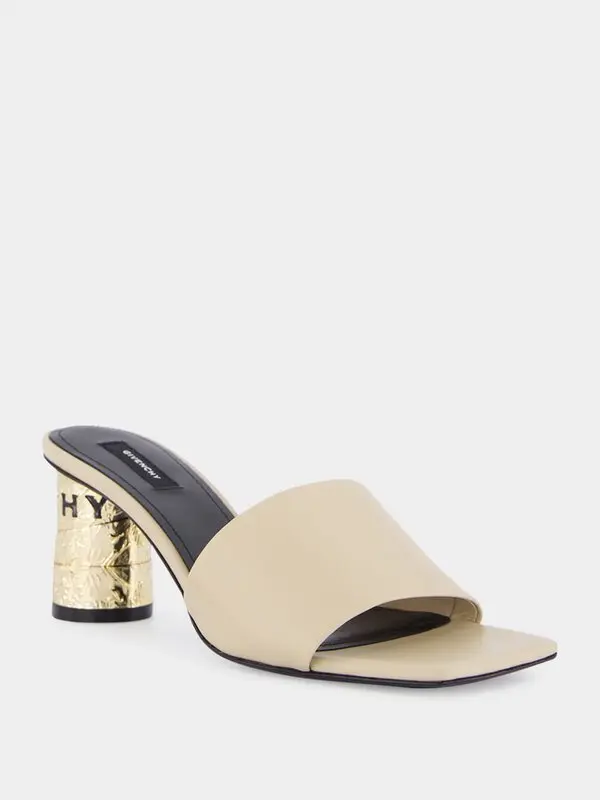 Givenchy Tape Heeled Mules - Beige