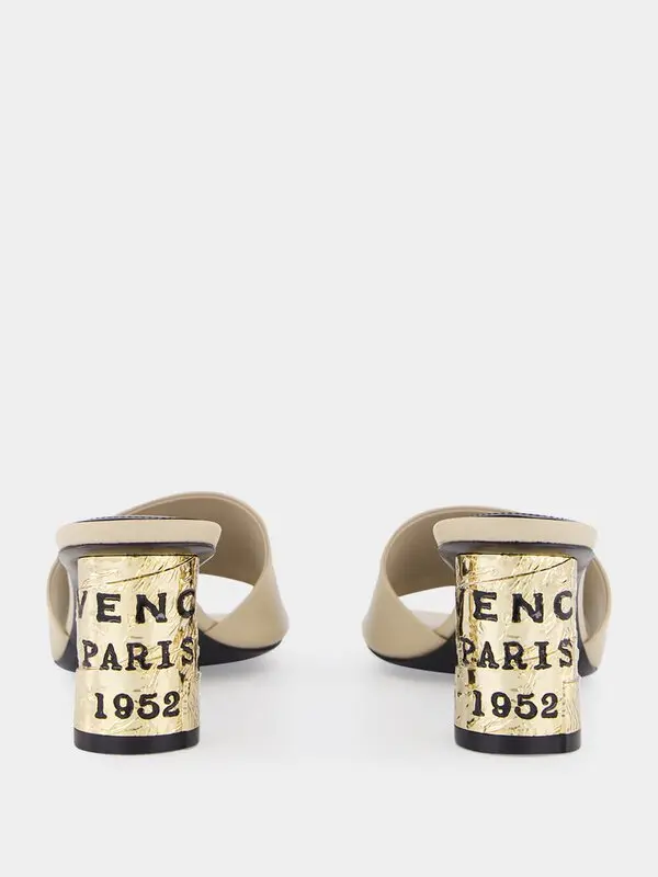 Givenchy Tape Heeled Mules - Beige