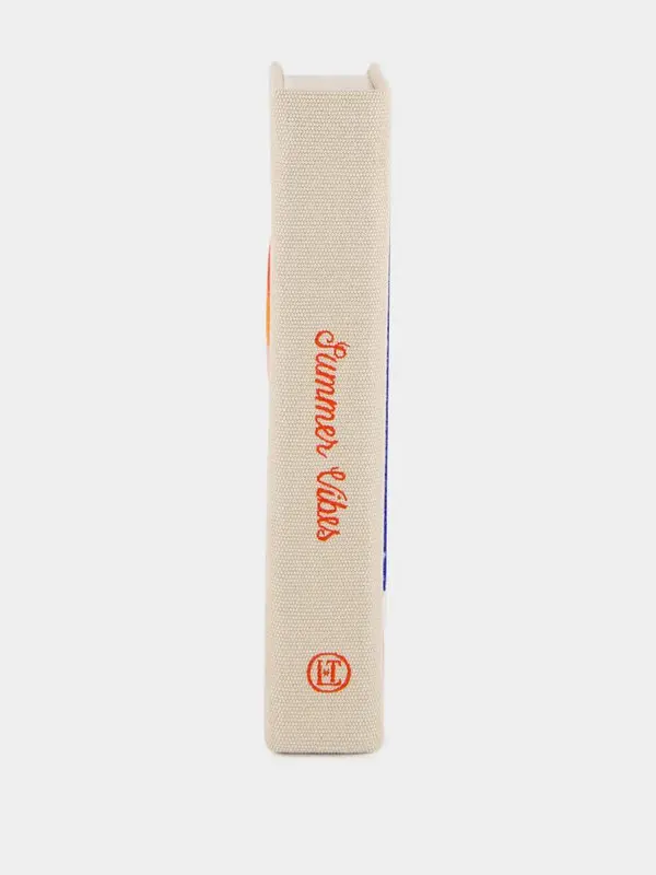 OLYMPIA LE-TAN Summer Vibes Book Clutch - Beige