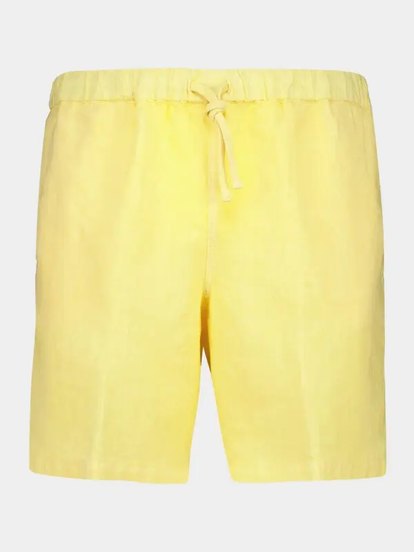 120% Lino Zafferano Linen Bermuda Shorts