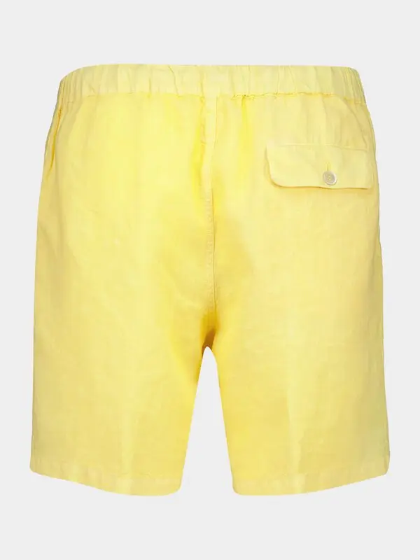 120% Lino Zafferano Linen Bermuda Shorts