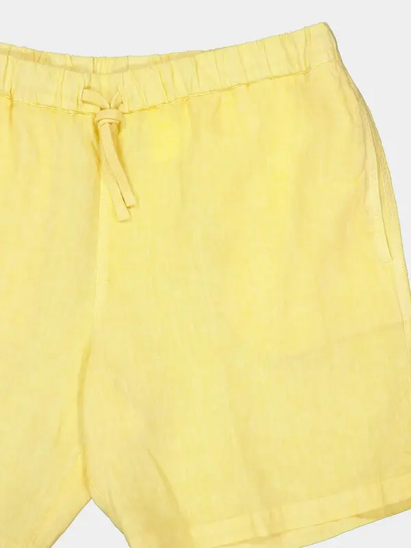 120% Lino Zafferano Linen Bermuda Shorts