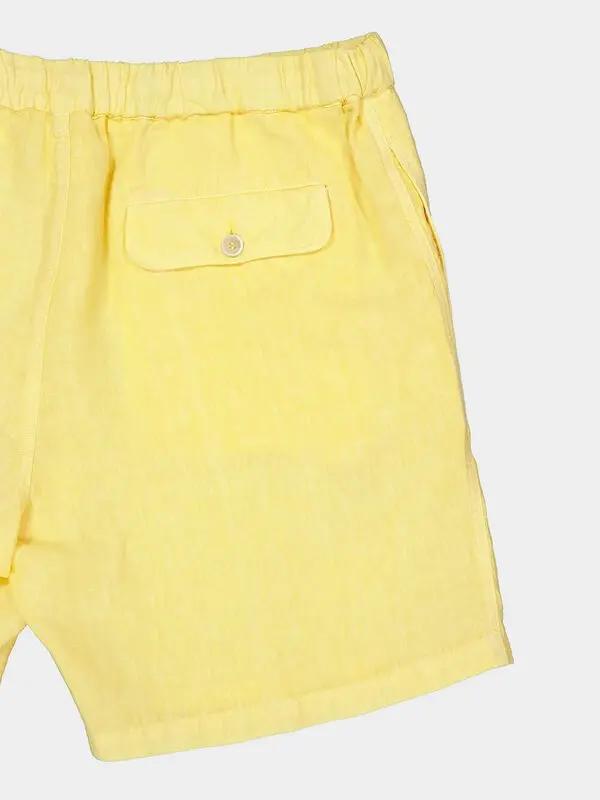 120% Lino Zafferano Linen Bermuda Shorts