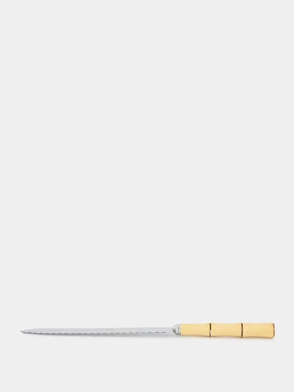 CAPDECO Byblos Bamboo Bread Knife - Brown