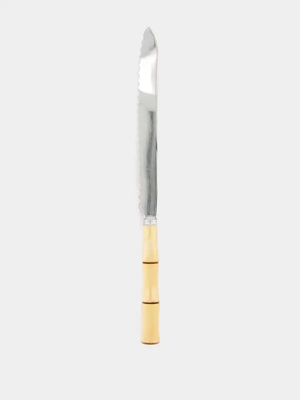 CAPDECO Byblos Bamboo Bread Knife - Brown