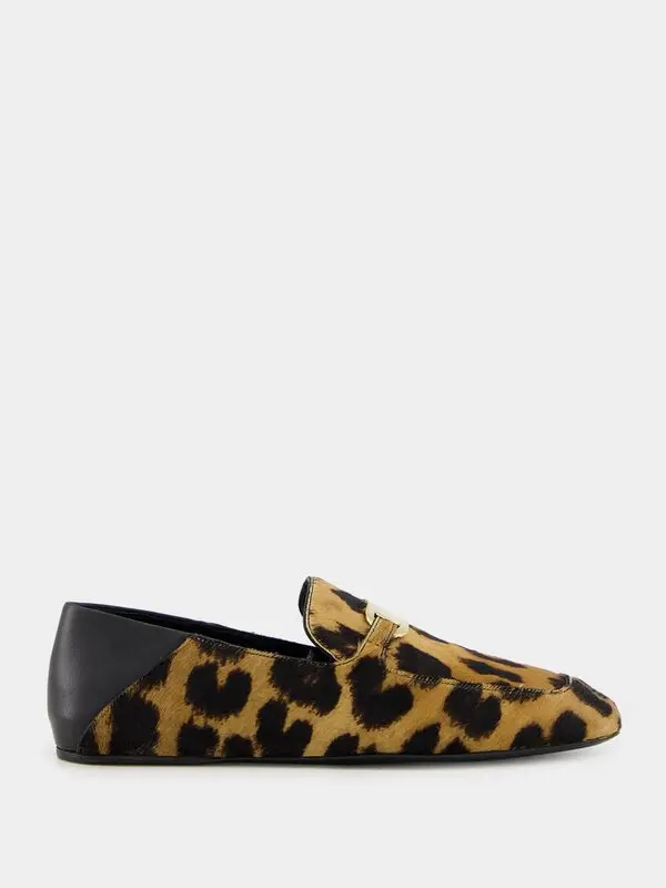 FERRAGAMO Elaine Leopard-print Loafers - Animal Print