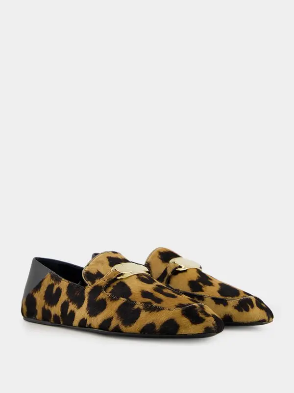 FERRAGAMO Elaine Leopard-print Loafers - Animal Print