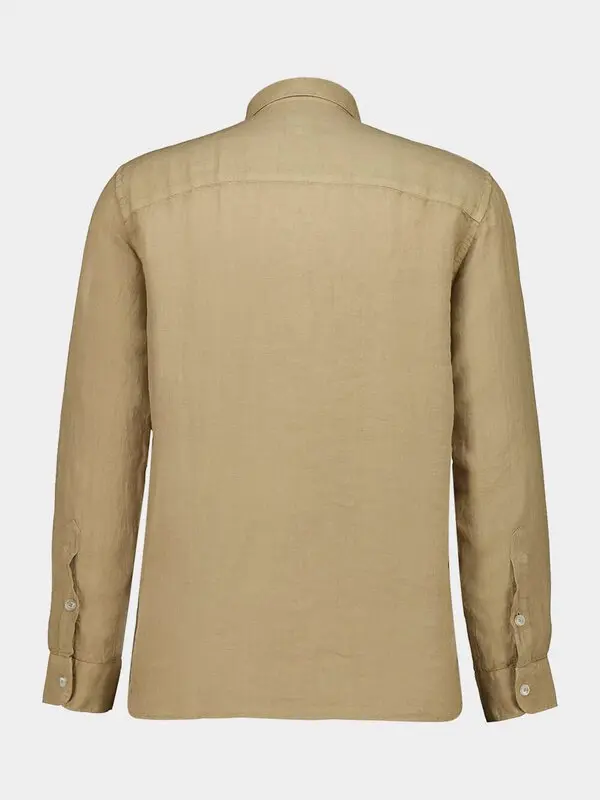 120% Lino Savana Long-sleeve Linen Shirt
