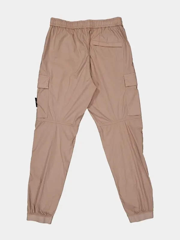 Stone Island Stretch Cotton Cargo Trousers - Beige
