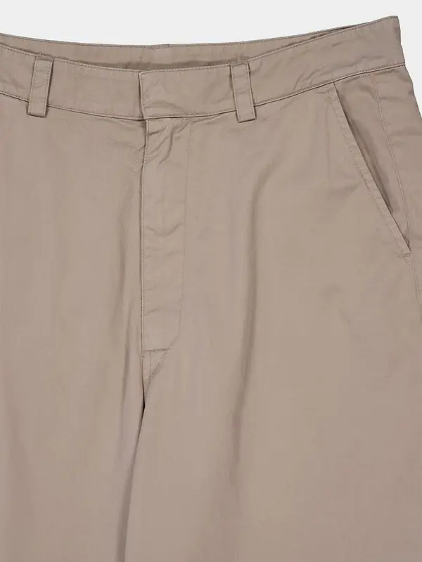 Balenciaga Cotton Twill Workwear Pants - Beige