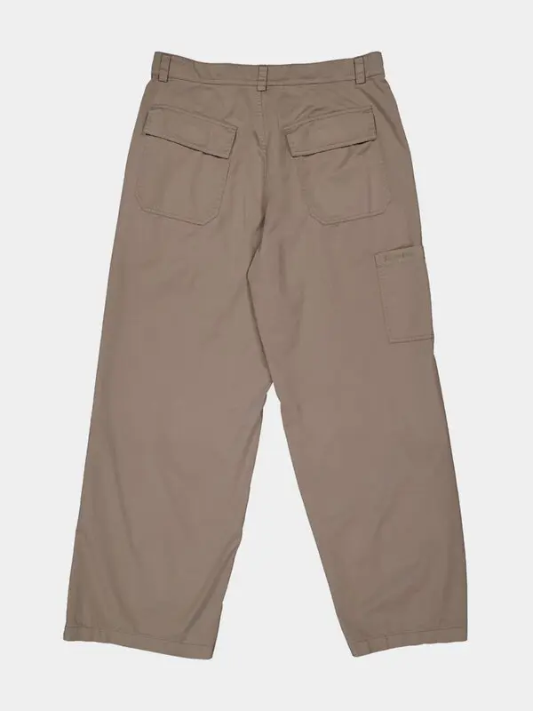 Balenciaga Cotton Twill Workwear Pants - Beige