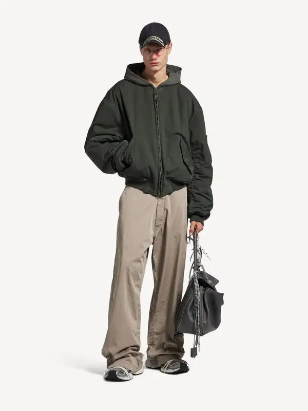 Balenciaga Cotton Twill Workwear Pants - Beige