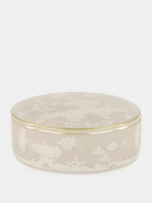GINORI 1735 Oriente Italiano Porcelain Trinket Box - Beige