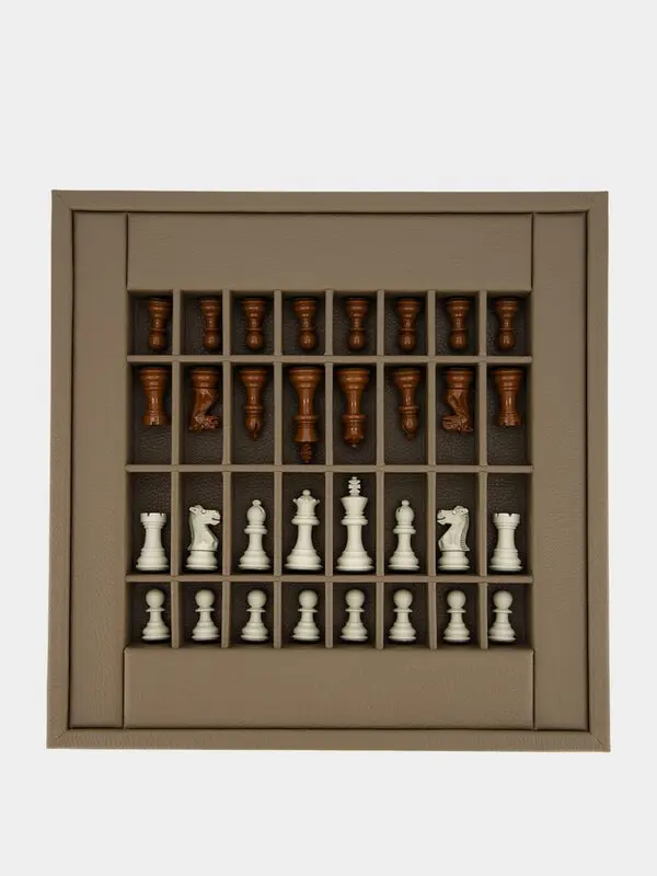 Hector Saxe Paris Buffalo Leather Chess Box