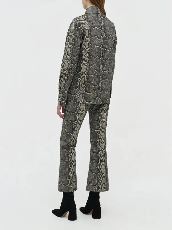 Gabriela Hearst Recycled Python-print Denim Shirt - Animal Print