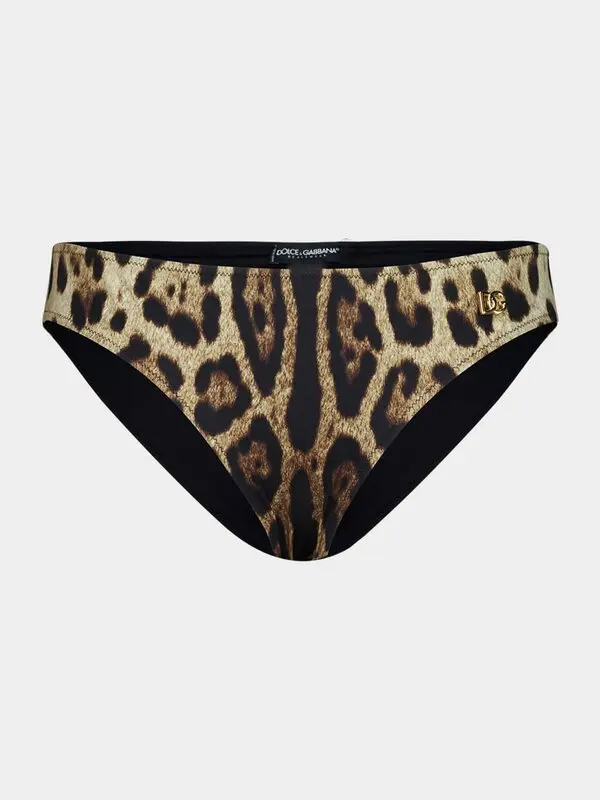 Dolce & Gabbana Leopard-print Bikini Bottom - Animal Print