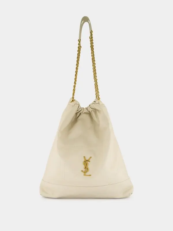 Saint Laurent Jamie Large Pochon Bag - Cream