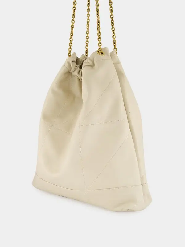 Saint Laurent Jamie Large Pochon Bag - Cream