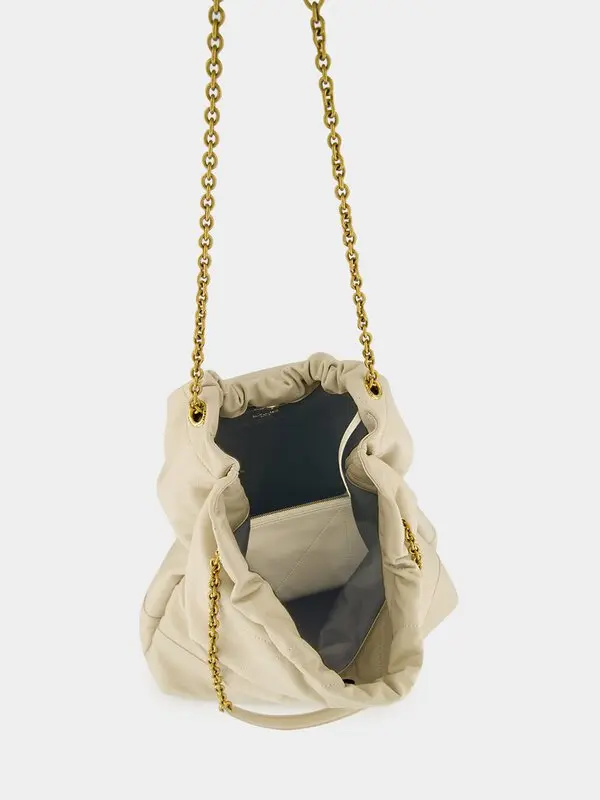 Saint Laurent Jamie Large Pochon Bag - Cream