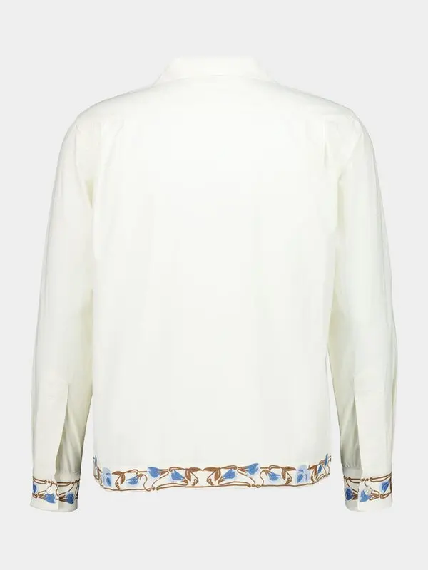 BODE Nouveau Vine Long Sleeve - Cream
