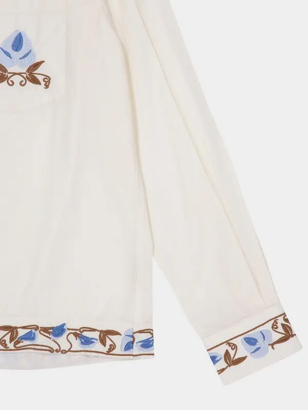 BODE Nouveau Vine Long Sleeve - Cream