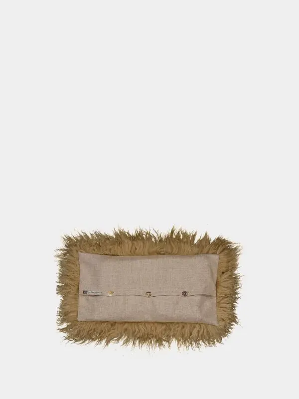 Maison De Vacances Tibetan Goat Skin Cushion