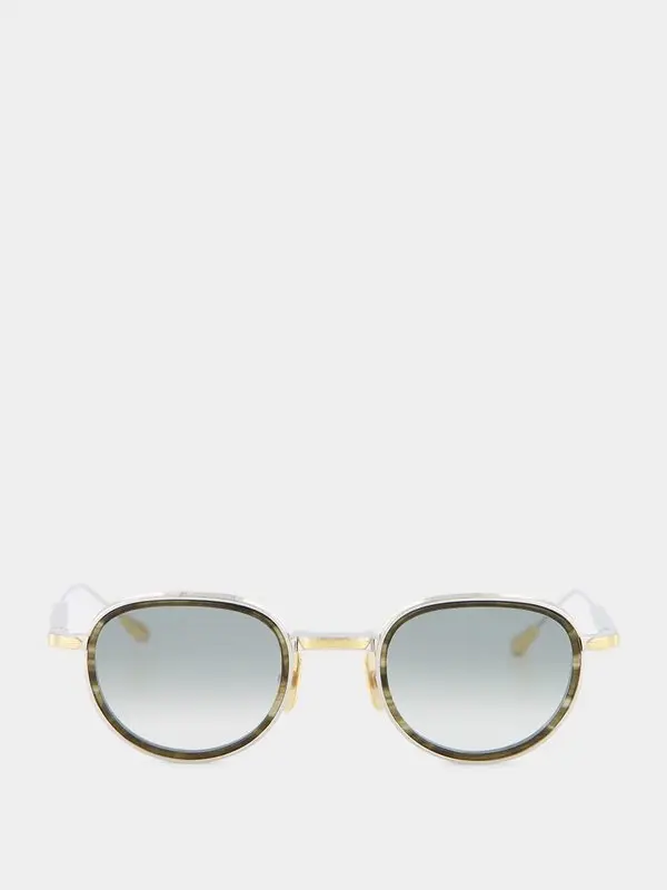 LUNETTERIE GÉNÉRALE Panache -plated Sunglasses - Gold