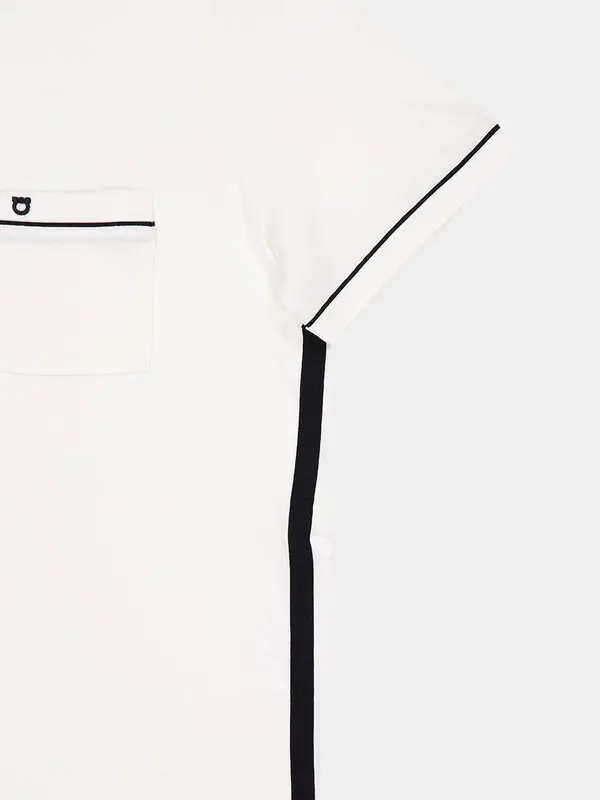 FERRAGAMO Mascarpone Gancini T-shirt - Cream