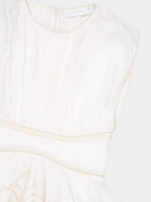 Zimmermann Daylight Waisted Linen Maxi Dress - Cream