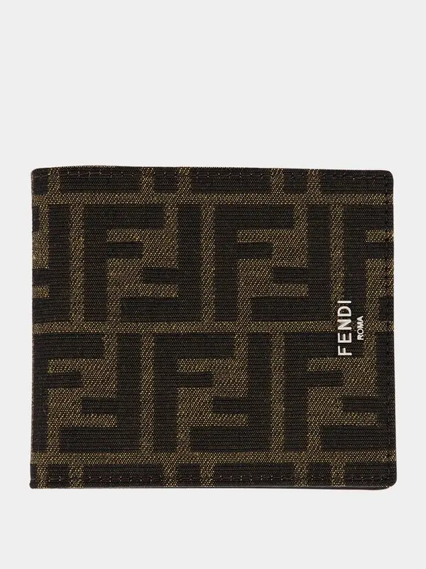 Fendi Ff Emblem Bi-fold Wallet - Brown