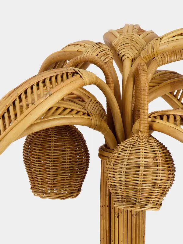 SANTANO Coconut Tree Lamp In Rattan