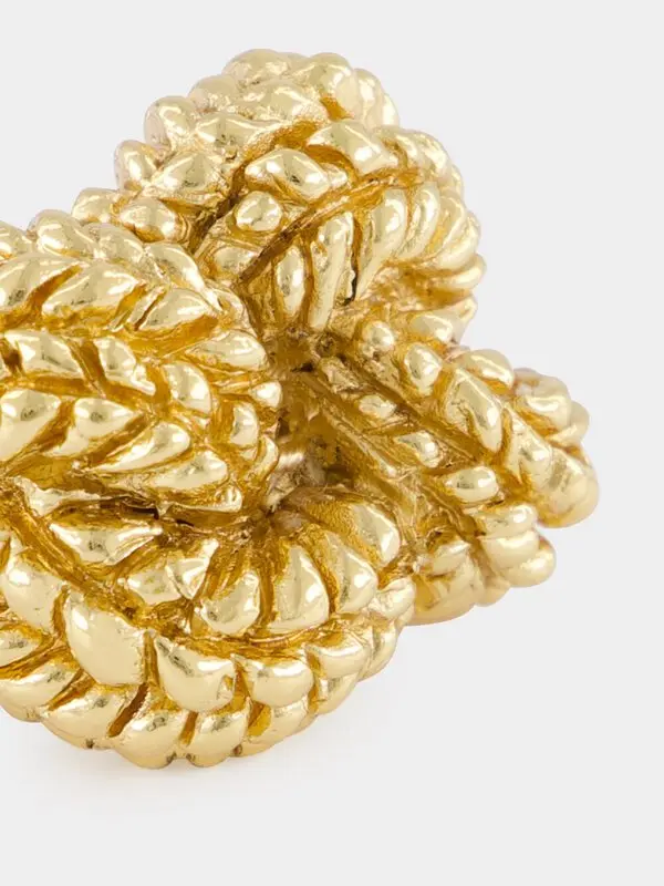 PAOLA SIGHINOLFI Knot Ring In 18k Plated Pewter