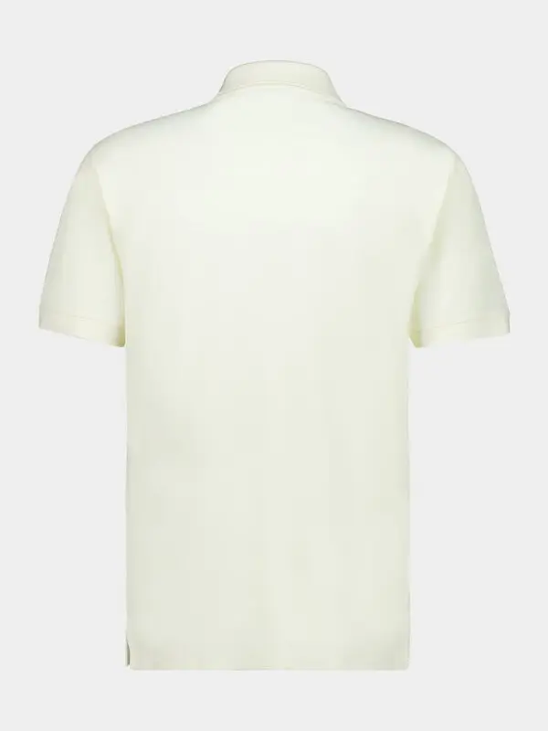 Alexander McQueen Ivory Logo Polo Shirt - Cream