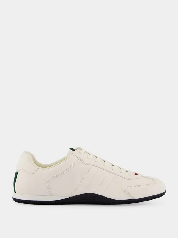 Gucci Calfskin Low-top Sneakers - Cream