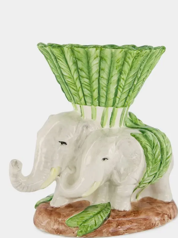 LES-OTTOMANS Jungle Elegance Elephant Basket