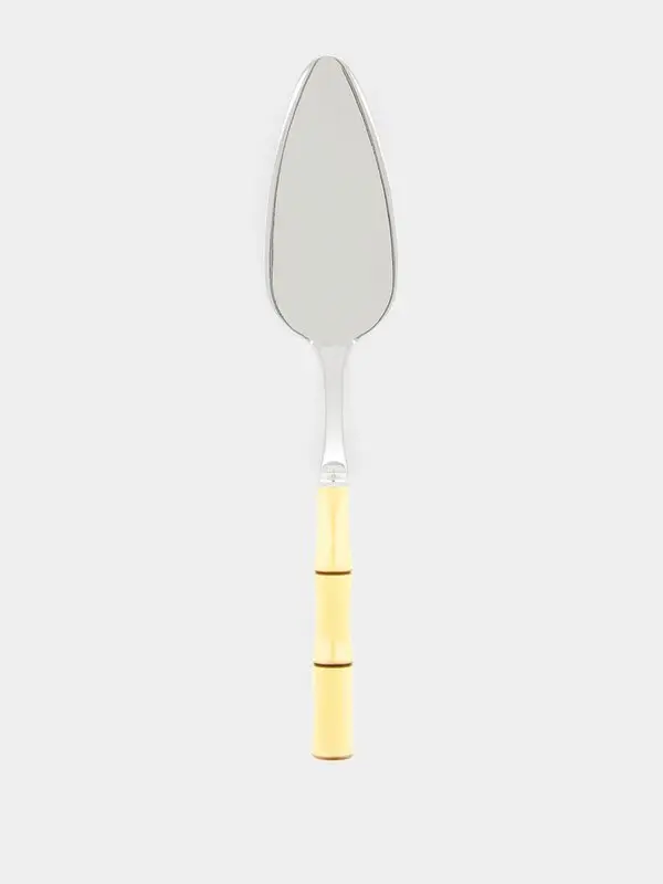CAPDECO Byblos Bamboo Cake Server - Brown