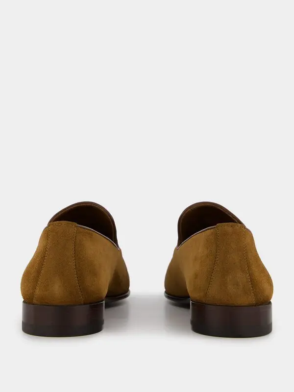 Manolo Blahnik Chester Suede Tassel Loafers