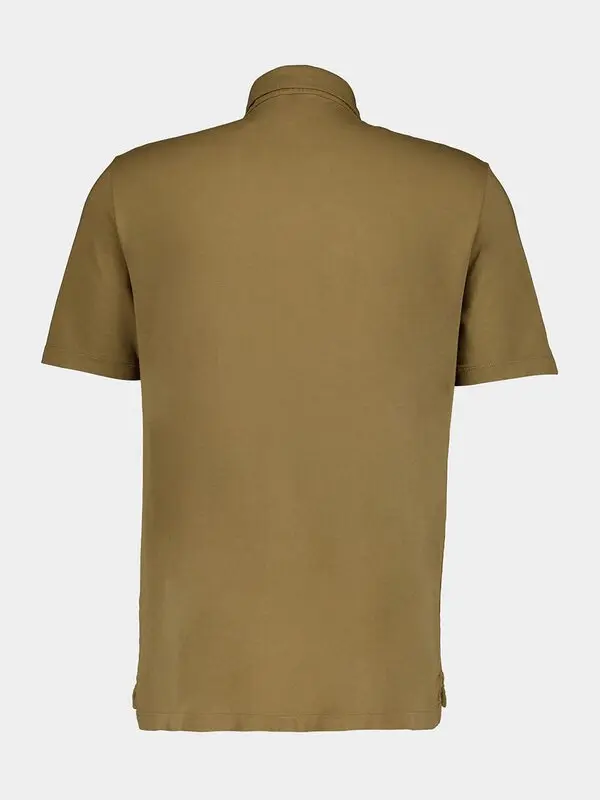 Boglioli Nut Cotton Polo Shirt - Brown
