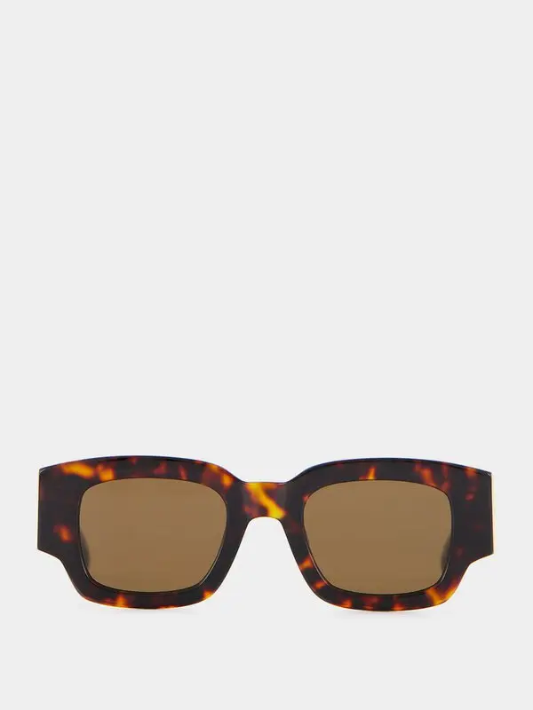 Ami Tortoiseshell Square-frame Sunglasses - Brown