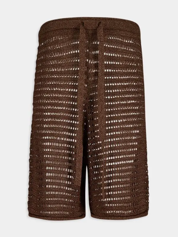 Commas Open-knit Shorts