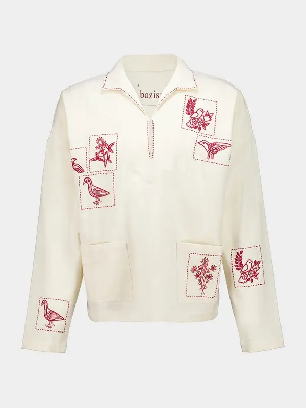 BAZISZT Off-white Hauz Shirt - Cream