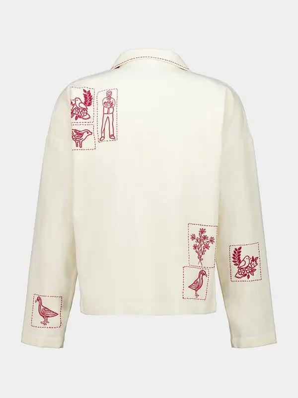 BAZISZT Off-white Hauz Shirt - Cream