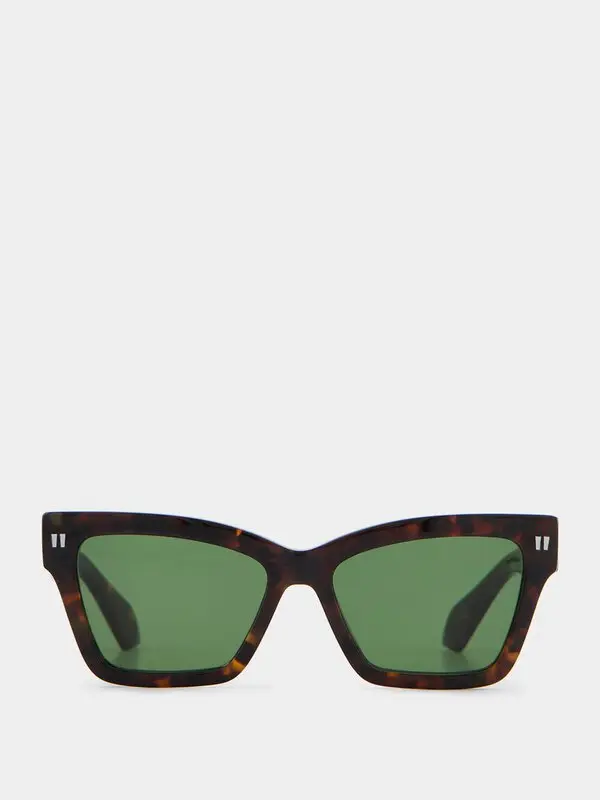 Off-White Cincinnati Tortoiseshell Sunglasses - Brown