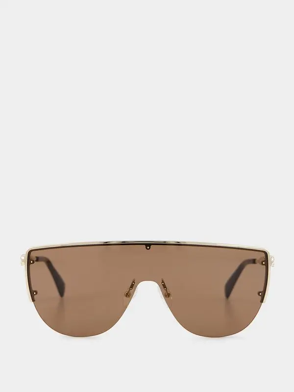 Alexander McQueen Eyewear Skull Sunglasses - Brown
